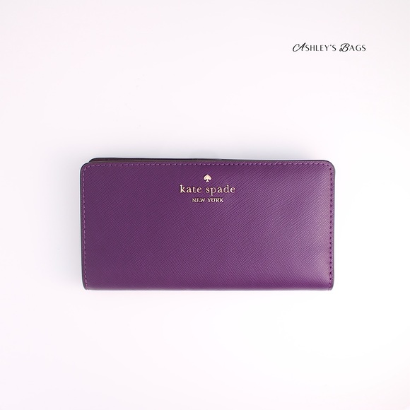 kate spade | Bags | Kate Spade Staci Large Slim Bifold Wallet In Ripe ...